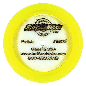 Buff and Shine 330G 3" X 1" Yellow Foam Polish Pad 1 Pack 2 Each