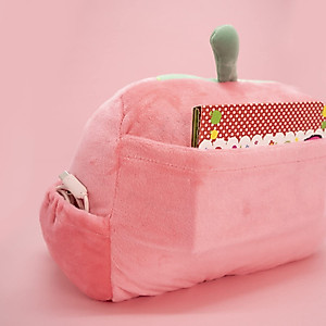 Bewaltz Plush Tablet Tech Stand Kawaii Cute Fun Kawaii Soft Microfiber Unique Gift for Kids (Strawberry)