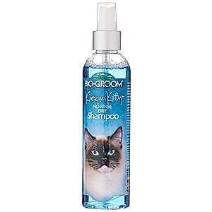Bio-Groom Klean Kitty Waterless Cat Shampoo – No-Rinse, Cat Bathing Supplies, Kitten Wash, Cat & Dog Grooming Supplies, Cruelty-Free, Made in USA, Dry Shampoo Spray, Cat Products – 8 fl oz 1-Pack