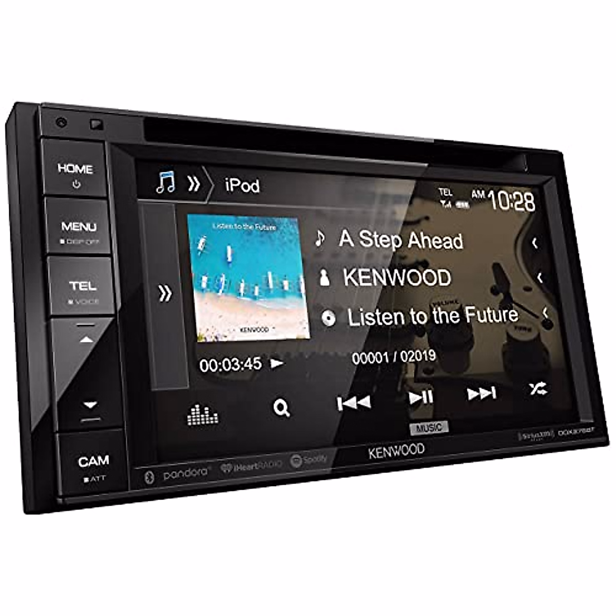 Kenwood DDX276BT 6.2 DVD Receiver with Bluetooth | Double DIN Bluetooth Car Stereo with 6.2 Clear Resistive Touch Panel