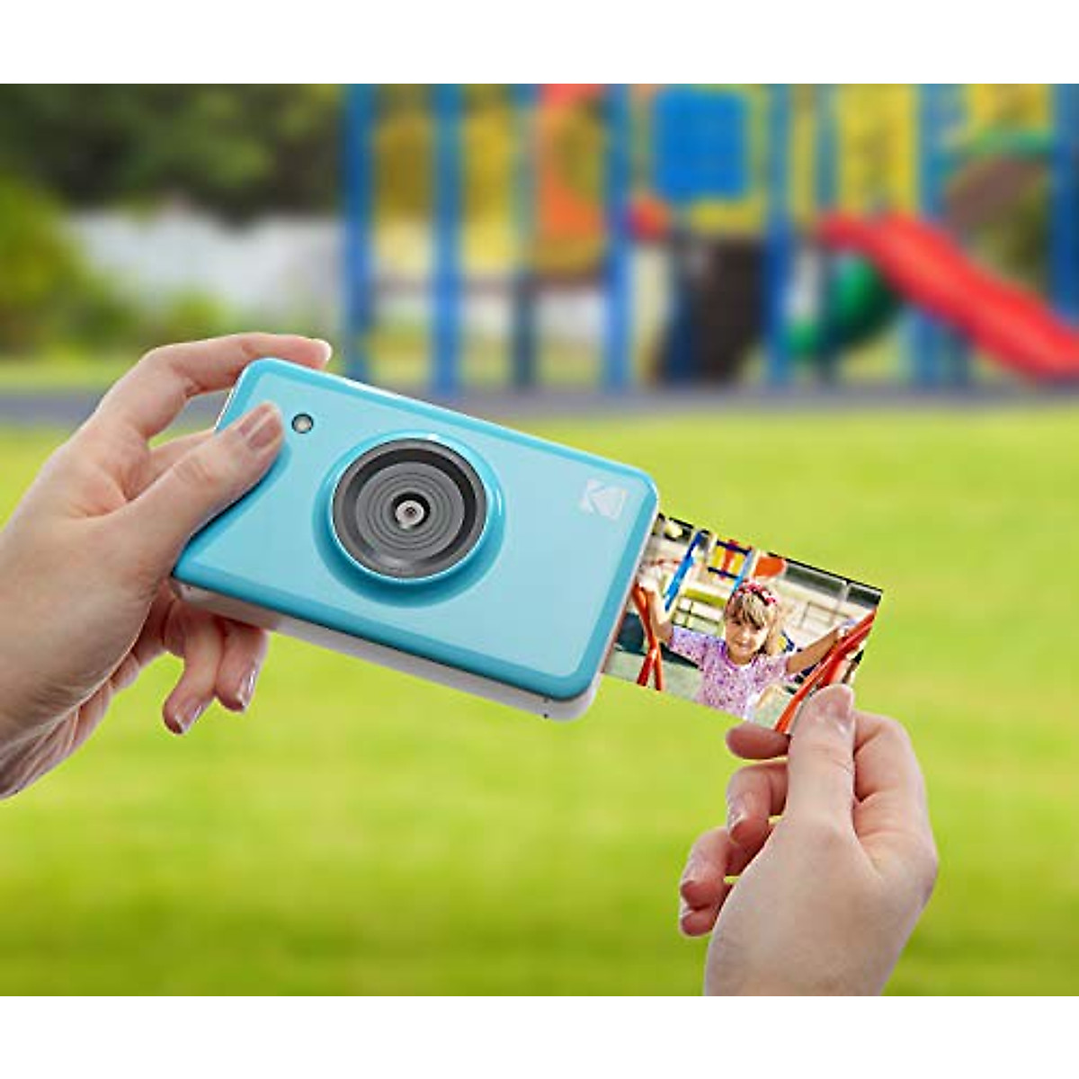 KODAK KOD-MSW Mini Shot Wireless Instant Digital Camera & Social Media Portable Photo Printer, LCD Display, Premium Quality Full Color Prints, Compatible w/iOS & Android (White)