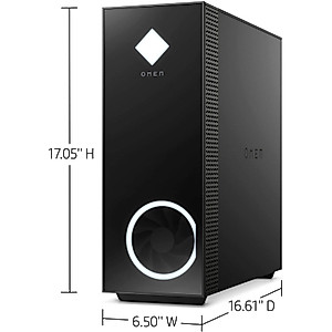 OMEN 30L Gaming Desktop Gamer Tower, AMD Ryzen 7 3700X Processor, NVIDIA GeForce RTX 2060 6GB Graphics Card (16GB DDR4 RAM | 256GB PCIe SSD | 1TB HDD) WiFi Bluetooth Windows 10 Bundle JTD Mouse Pad