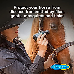 Farnam Endure Roll-On Fly Repellent for Horses, for Sensitive Areas, 3 Ounces