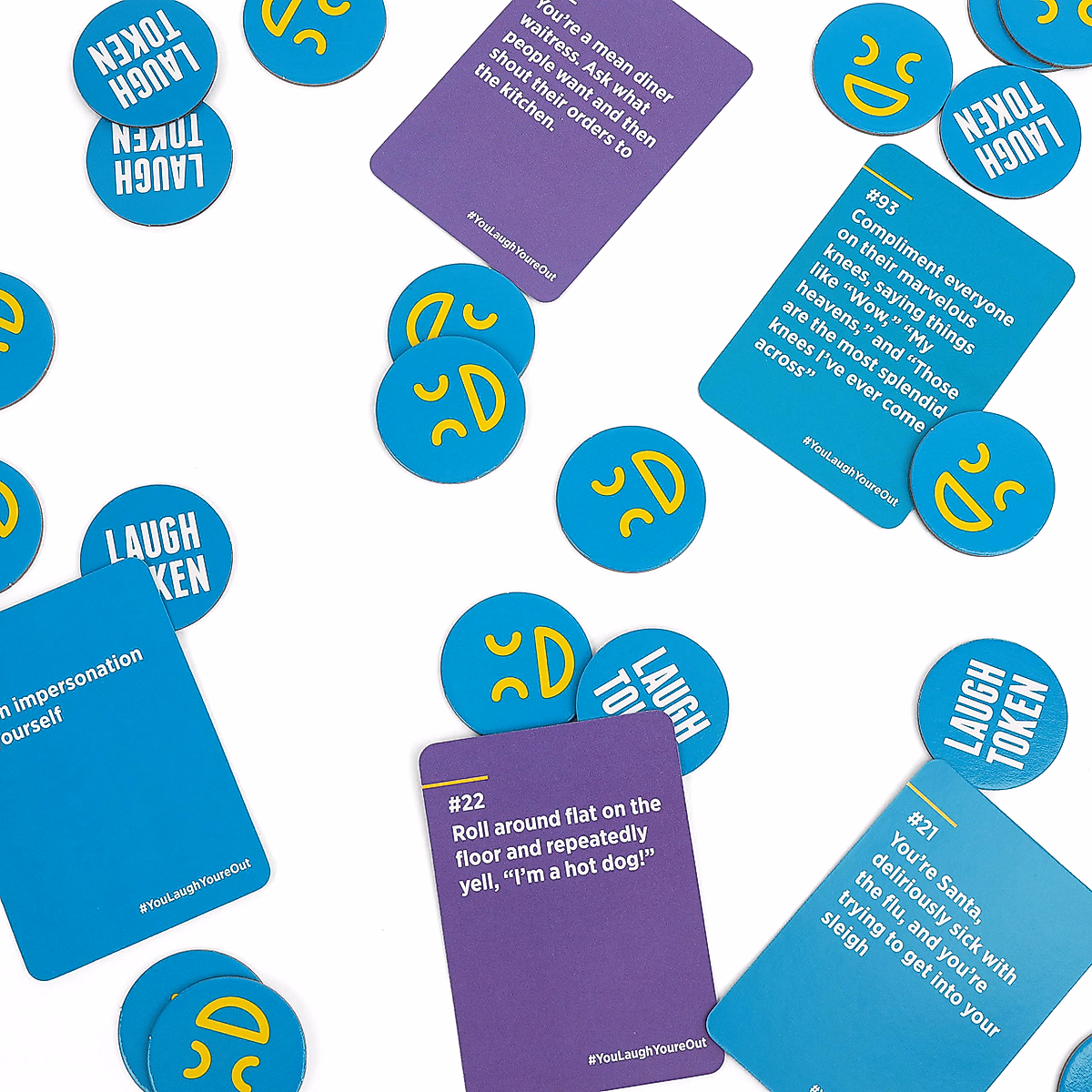 DSS Games You Laugh You're Out - The Official Family Game Where If You Laugh, You Lose. Great for Big Groups & Kids