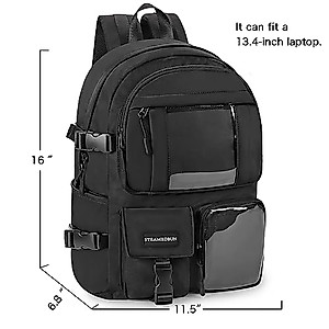 STEAMEDBUN Kawaii Backpack Cute Aesthetic Backpack for Girls,Ita Backpack with Inserts for School (without pins)