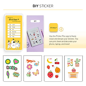 Pricker+ Photo Cartridge 2.56x3.57 (10EA), Portable Printer, Connect via App, Photo Printer, DIY, Color Photo, Mini Printer