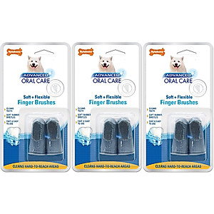 Nylabone 3 Pack Of Advanced Oral Care Finger Brushes For Pets