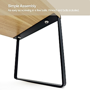 Mitus Shelf Organizer and Storage, Tiered Wood Cabinet Rack for The Kitchen Counter, Bathroom Counter, Pantry Cupboard, Office Desk Bookshelf, 12" Wide Natural and Black