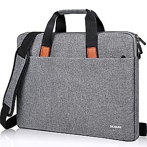 ZHUISUINI 14 14.6 15 Inch Laptop Bag Case with Shoulder Straps & Handle,Compatible with 14 inch New MacBook Pro M2/M1 Pro Max A2779 A2442 2023-2021,for 15 Inch Microsoft New Surface Laptop 5/4/3,Grey