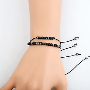 LQRI Dad and Daughter Matching Morse Code Bracelets Father Daughter Gift The Love Between A Father and Daughter Is Forever (Dad and Daughter)
