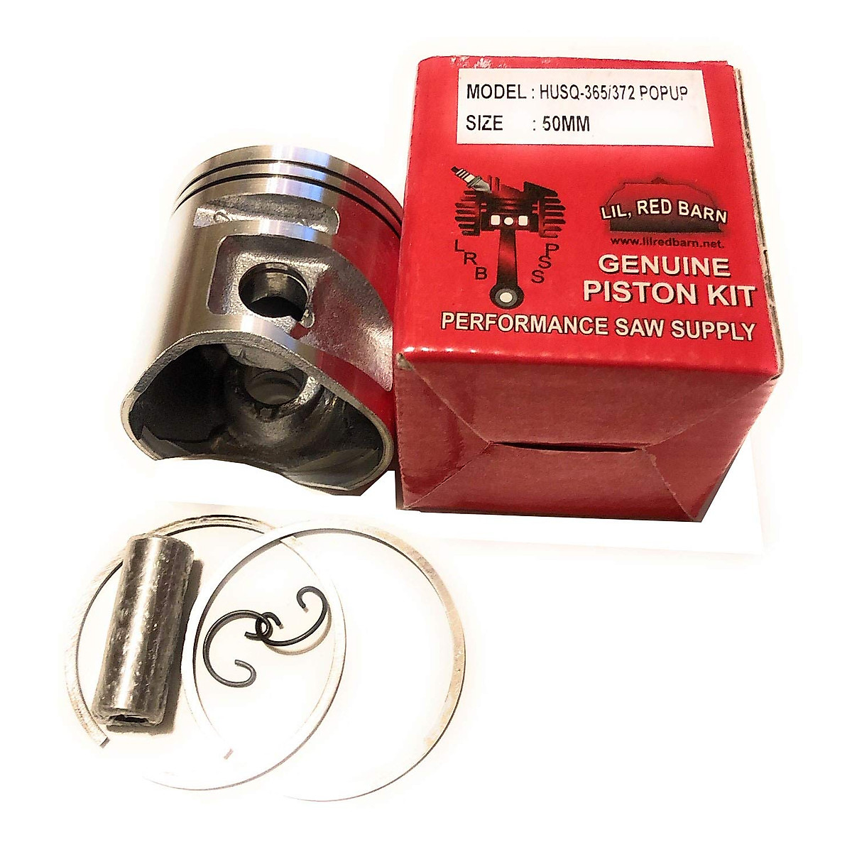 Compatible with Husqvarna 372XP 365 50mm X Torque Pop Up Piston Kit Extra Power High Compression TWO DAY STANDARD SHIPPING TO ALL 50 STATES!