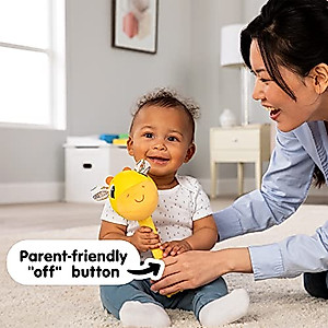 Lamaze Wacky Giraffe Sensory Baby Toy - Infant Educational Toys with Wacky Sound Effects for Fine Motor Skills - Includes 2 Sound Modes - Plush Baby Rattle for Ages 12-18 Months