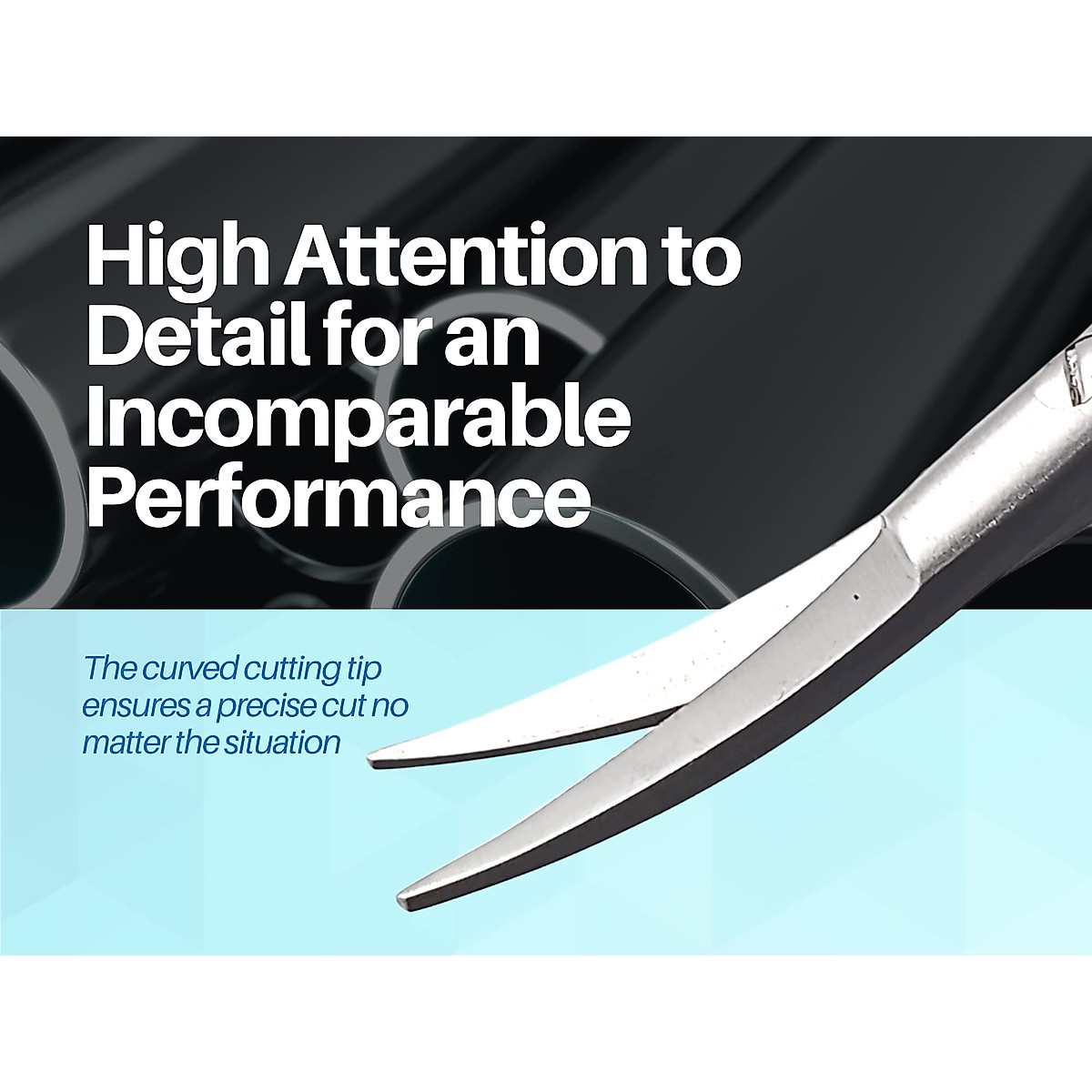 Castroviejo Scissors 5.5" CURVED stitch cutting embroidery spring action extra sharp ARTMAN brand BY WISE LINKERS USA