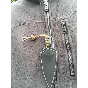 Perkin Handmade Knife - Damascus Steel Hunting Knife - Neck Knife