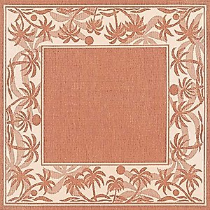 Couristan Recife Island Retreat Indoor/Outdoor Area Rug, 7'6", Terracotta-Natural
