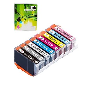 NEXTPAGE Compatible Canon Pro 100 Ink Cartridges, Anti-UV CLI 42 Ink Cartridge Replacement for Canon CLI-42 CLI42 Work with Pixma Pro 100 Pro-100-8 Pack, Upgraded Version