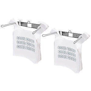 2 Pack T-Shirt Bag Rack，Store Bagging Stand，T-Shirt Bags Holder Wall Mount Plastic Grocery Bag Holder/Dispenser, Plastic Bag Holder for T Shirt Bags, Hanging Bag Holder for Supermarket,Farmers Market