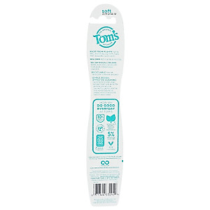 Tom's of Maine, Naturally Clean Toothbrush (Soft), Toothbrushes, Soft Toothbrush, 1-Pack