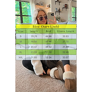 Womens Fleece Hoodies Half Zipper Sherpa Hooded Pullover Crop Long Sleeve Zip Up Jacket Coats Beige