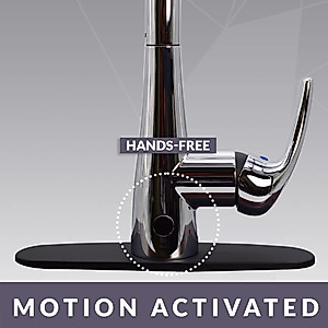 Westbrass KA03A-12 Dual Sensor-Touchless Motion Sensor Control Kitchen Faucet with Pull Down Sprayer Head, Oil Rubbed Bronze