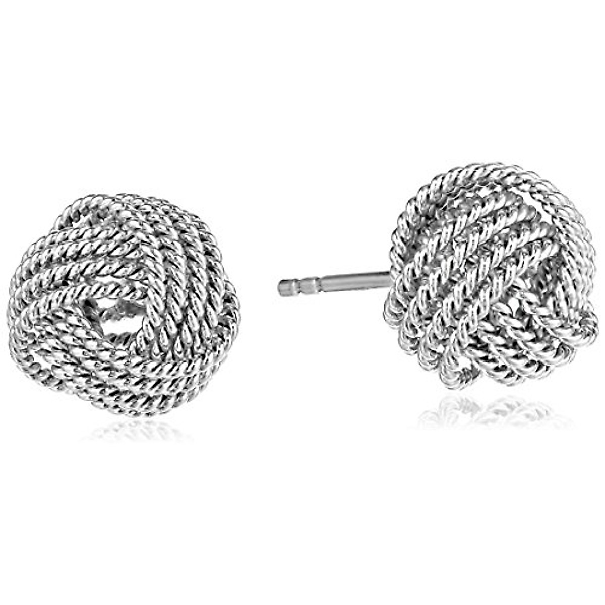 Amazon Essentials Sterling Silver Twisted Love Knot Stud Earrings , (previously Amazon Collection)