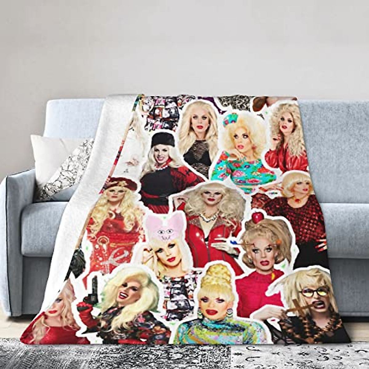 Blankets Katya Zamolodchikova Soft and Comfortable Warm Fleece Throw Blankets Yoga Blankets Beach Blanket Picnic Blankets for Sofa Bed Camping Travel