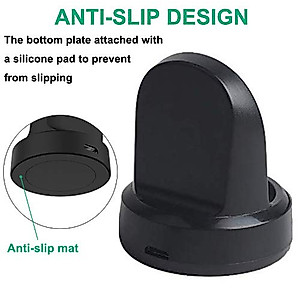 Charger for Samsung Galaxy Watch 1 42mm/46mm, Replacement Charging Dock Cradle for Galaxy Watch SM-R800/R810/R815 Smart Watch (Black)