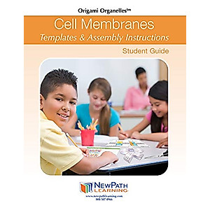 NewPath Learning Cell Membranes 3-D Model Making Kit, Set/5 Full-Color, Paper Model Templates & Teacher Guide (24-7711)
