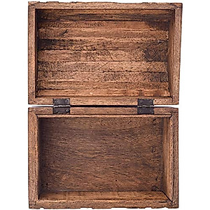 dg DESI GEN Handmade Wooden Tree of Life Chest Box Decorative Jewelry Trinket Holder Keepsake Storage Box Organizer Multi-Utility 9 x 6 inches (Design 2)