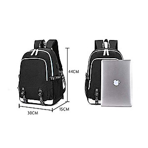 JOOJER Creative XXX Black Sports Revenge Backpack for Mans,Broken Heart Durable Backpack Usb Computer Bag (Black2)