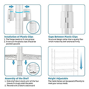 VIPEK V8i Metal Garment Rack Adjustable Clothes Rack with Fabric Storage Drawer Shoes Rack Freestanding Wardrobe Organizers Heavy Duty Clothing Rack for Hanging Clothes, White