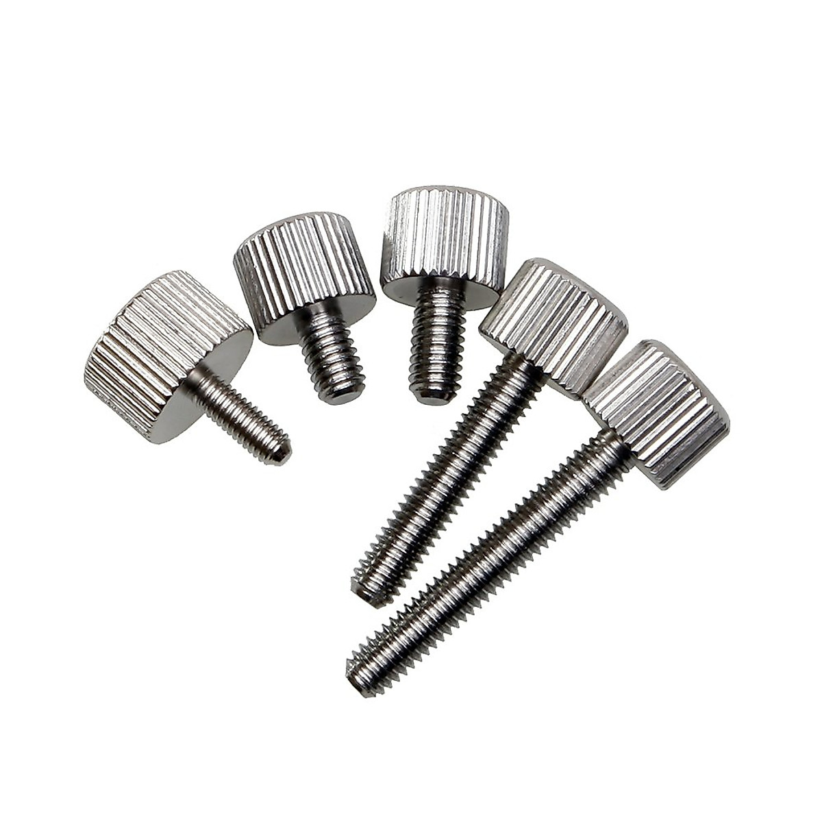 M3 x 6mm Thumb Screws Plain Type Metric (Thread Dia. 3.0mm) Knurled Head,10 Piece