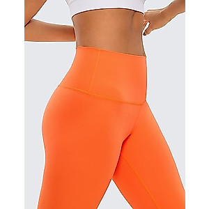 CRZ YOGA High Waisted Buttery Soft Lounge Legging 25 inches Neon Orange Small