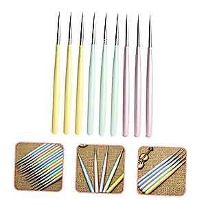 Nail Drawing Pen 3 Sets Nail Brush De Uñas Acrilicas Nail Brush Acrylic Kit De Manicura Paint Brushes Professional Manicure Set DIY Nail Drawing Pen Nail Tools Nail Polish Brush