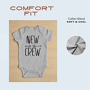 Tipit Drinkware Pregnancy Gift Est 2023 - New Parents Gifts Mommy and Daddy Est. 2023 11 Coffee Mug Gift Set,New to The Crew Romper (3M) - Top Mom and Dad Gift Set for New Parents to Be - Baby Shower