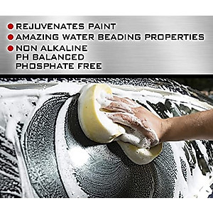 Milwaukee Muscle Car Wash - Includes One, 50 Fl Oz Bottles of Professional Ceramic Car Wash Soap - Car Cleaner for Auto, Cars, Motorcycles, RV's and Boats - pH Neutral Formula - Rejuvenates Paint and Ceramic Coating for Cars