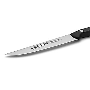 ARCOS Kitchen Knife 6 Inch Stainless Steel. Professional Kitchen Knife for Peeling Fruits and Vegetables. Ergonomic Polyoxymethylene Handle and 150mm Blade. Series Maitre. Color Black