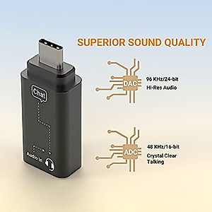 Cubilux AM-C1 Game Audio & Chat Mixer for Mixing Gameplay Audio (Gaming Console/Controller) and Voice Chat (USB C Phone Laptop) to 1 Headset, Compatible with Switch Xbox One/360 PS4/PS5 Discord
