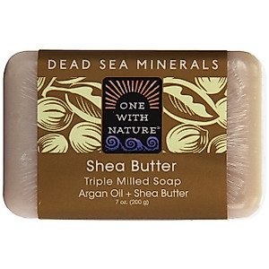 One With Nature, Dead Sea Mineral Bar Soap, Shea Butter, 7 oz