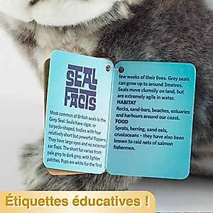 Living Nature Sabre Toothed Tiger, Realistic Soft Cuddly Prehistoric Toy, 12 Inches