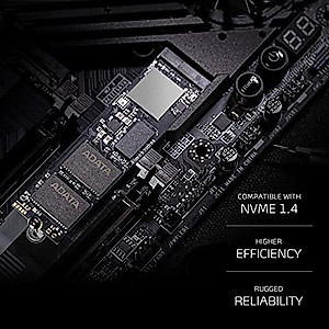 XPG 1TB GAMMIX S70 Blade PCIe Gen4 M.2 2280 Internal Gaming SSD DDR4 D50 ROG 16GB (2x8GB) 3600 MHz Desktop Memory Bundle (AGAMMIXS70B-1T-CS AX4U36008G17H-DC50R)