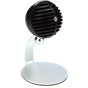 Shure MV5C Home Office Microphone, Conferencing Microphone for Mac & PC, Crystal Clear Voice & Call, Durable & Portable Design, Quick & Easy Setup, Works with Team, Zoom & Others - Black (MV5C-USB)