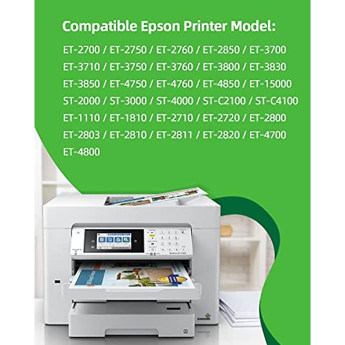 Liphontcta FASTINK Sublimation Ink for Epson ET-2720 ET-2760 ET-2800 ET-2803 ET-2830 Printer, Heat Press Transfer on Phone Case Mugs Plates T-Shirts Pillows 1…