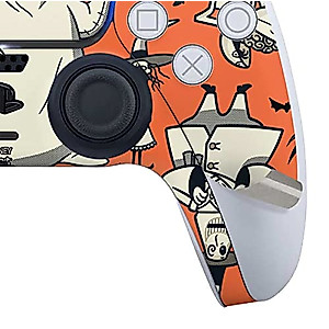 Skinit Decal Gaming Skin Compatible with PS5 Controller - Officially Licensed Disney The Nightmare Before Christmas Character Pattern Print Design