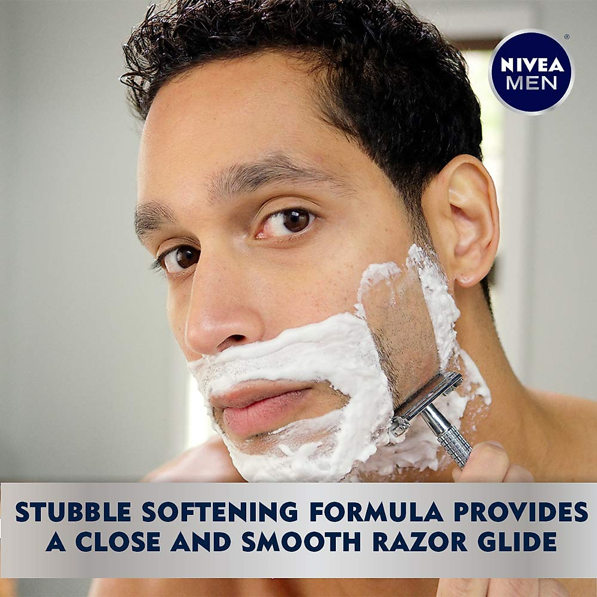 Nivea Men Sensitive Skin & Stubble Shave Foam - Beard Softener For Men - 7 Fl Oz. Can