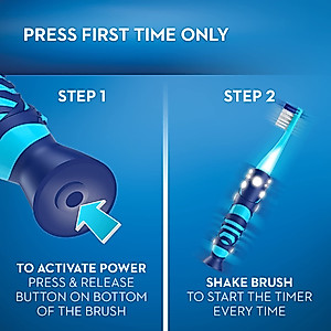 Oral B Kids Timer With Lights Toothbrush, Blue, 1 Ea, 1count