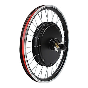 VPABES 48V 1000W Electric Bicycle Conversion Kit,20inch E-Bike Front Wheel Hub Motor Conversion Kit 50KM/H High Speed SW-810LED Display