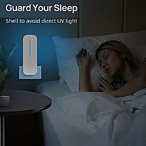 Meilen Bug Zapper, Fruit Fly Traps for Indoors - Silent Mosquito Killer for Home & Office, 375 Sq.ft Coverage Flying Insect Trap for Gnats, Aedes & Other Insects, 3 Glue Cards Included