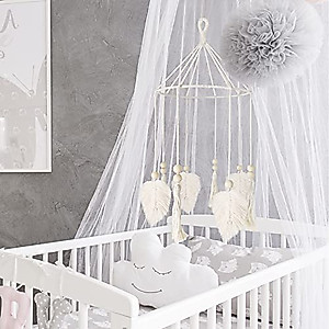 Boho Crib Mobile,Neutral Baby Crib Mobile,Baby Mobile for Crib,Boho Nursery Decor,Handmade Baby Mobile,Baby Ceiling Mobile Baby Nursery Decoration