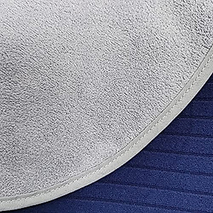 BlueSnail Soft and Comfortable Waterproof Changing pad Liner Portable Coral Fleece Diaper pad Liner (Gray)